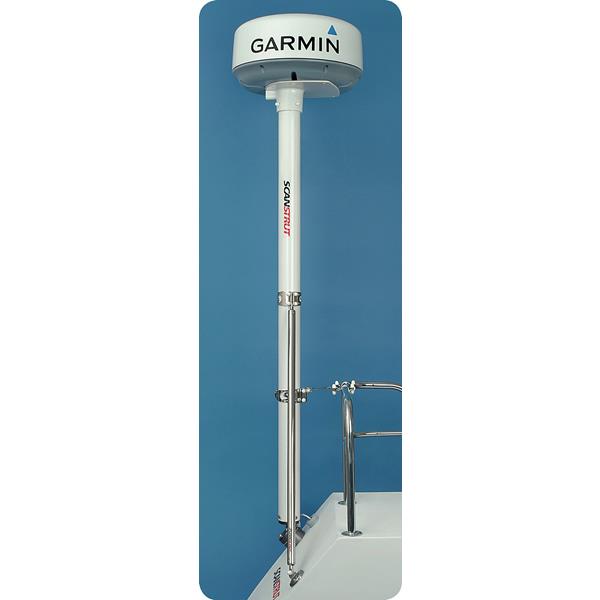 Scanstrut Radarstolpe 2,5m med däcksfäste. - Navinordic båttillbehör