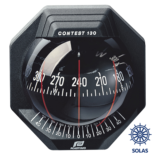 Kompass Plastimo Contest 130 svart svart ros - Navinordic båttillbehör