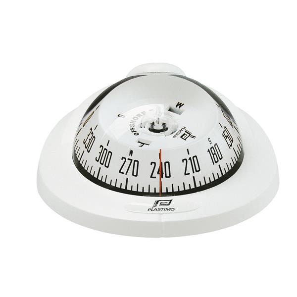 Kompass Plastimo Offshore 75 flush vit vit konisk ros - Navinordic båt