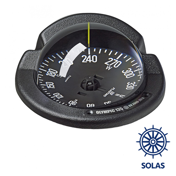 Kompass Plastimo Olympic 135 Open svart svart platt ros - Navinordic b