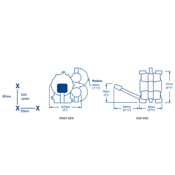 Fotpump för pentry Whale Gusher Galley MK3 - Navinordic båttillbehör